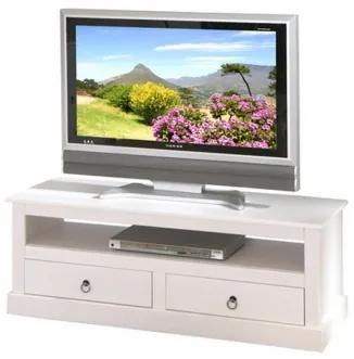 Komoda skříňka pod televizi TV stolek masiv borovice bílá Provence 3