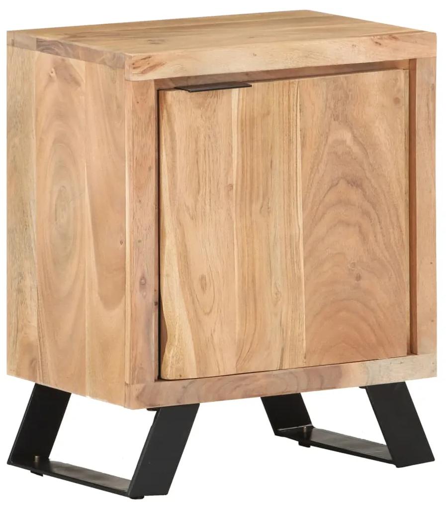 Noční stolek 40 x 30 x 50 cm masivní akáciové dřevo živé hrany,  323519