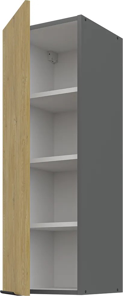 CREMONA ac | horní skříňka 30 G-90 1F policová | 30 cm | VYSOKÁ | antracit/cremona