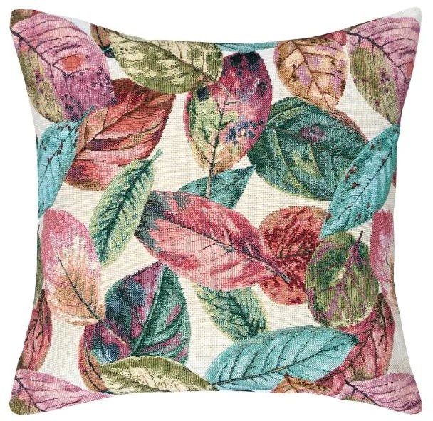 SCANquilt povlak SOFA leaves béžová 45 x 45 cm