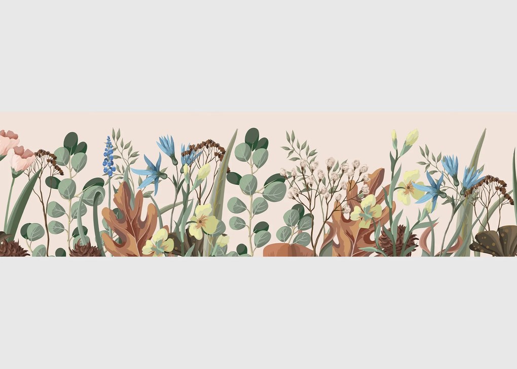 Samolepící bordura na zeď Zelený Ráj | 5 m x 13.8 cm | DWB8255