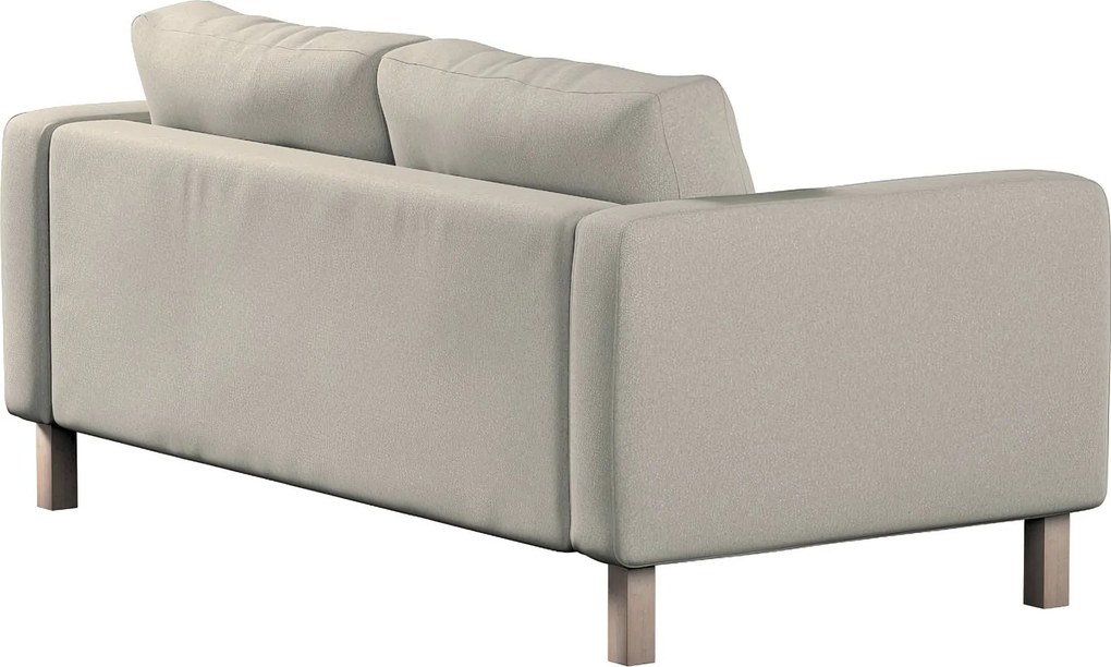Potah na pohovku IKEA Karlstad 2-místná, nerozkládací, krátký barva béžová látka pletený vzor