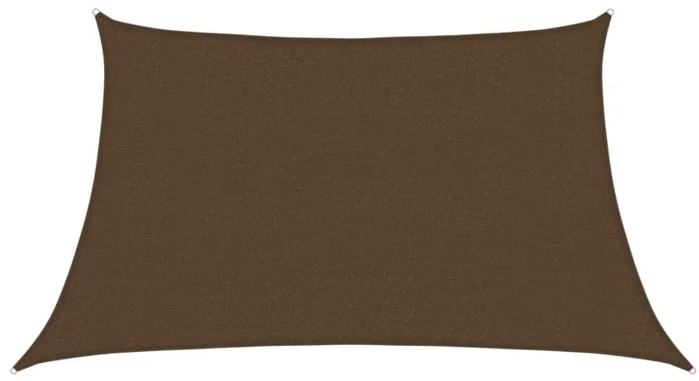Stínící plachta 160 g/m² hnědá 3/4 x 2 m HDPE 311818