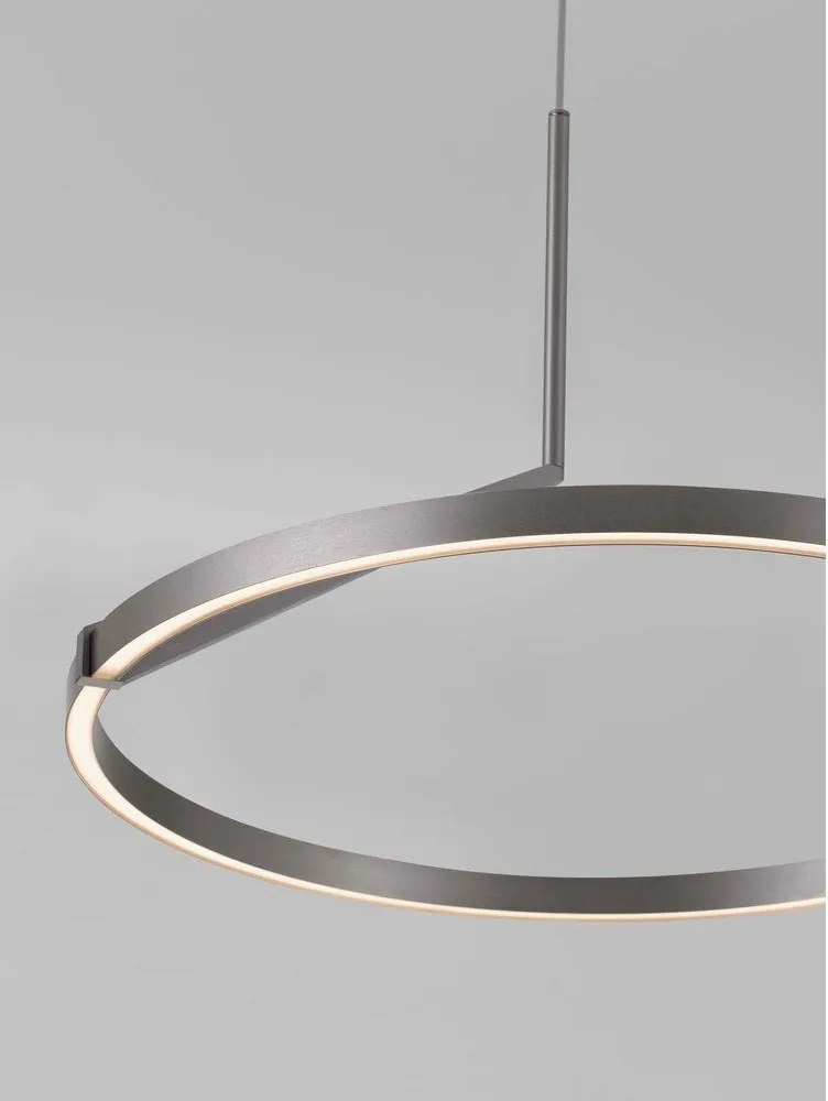 Hliníkové LED stmívatelné závěsné svítidlo ve stříbrné barvě ø 60 cm Tilia – Nova Luce