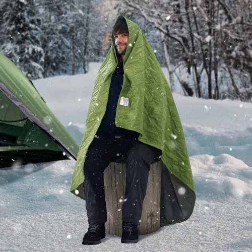 Camping Deka 208,3 × 139,7 cm Teplá deka na stadion 330GSM Venkovní Travel