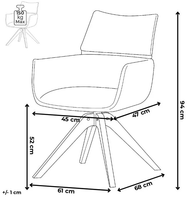 Autronic Jídelní židle HC-X1128 Barva potahu: Béžová