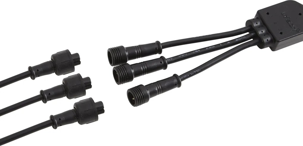 Sada 3 moderních zahradních bodových světel černá vč. LED IP44 - Garly Ball