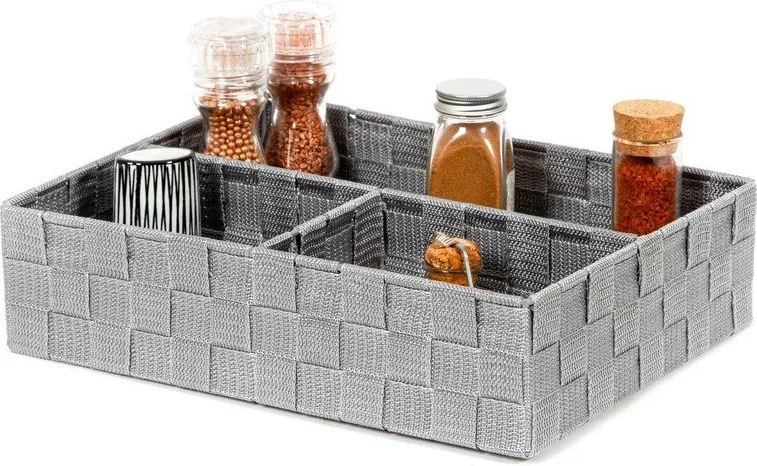 Šedý koupelnový organizér Compactor Stan, 32 x 25 cm