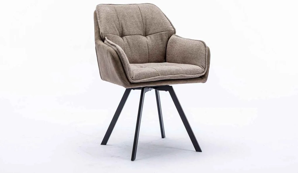 Designová otočná židle Joe vintage taupe