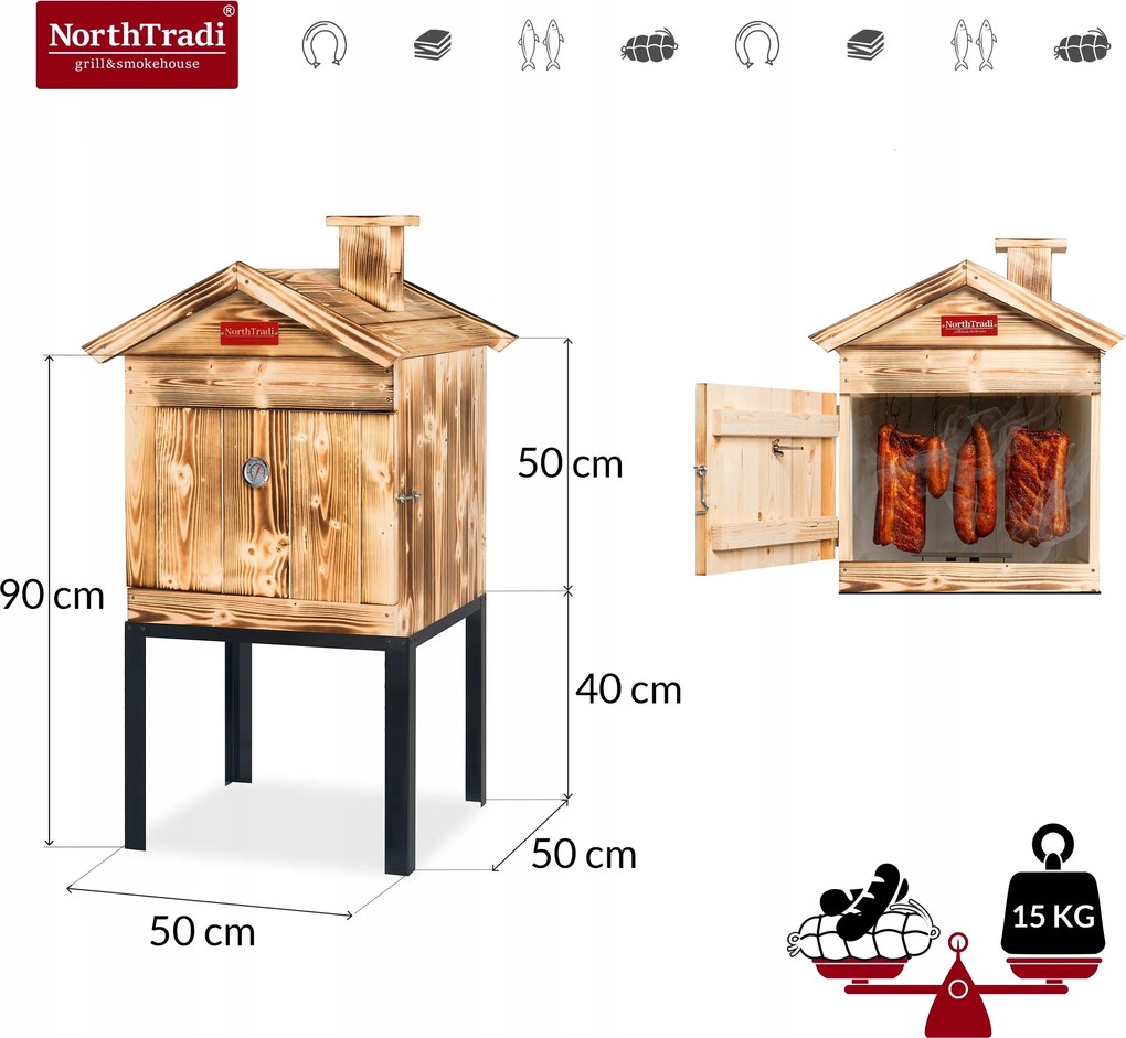 TRENDIE Udírna dřevěná