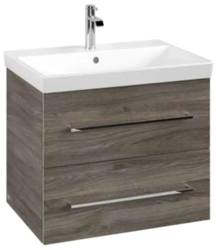 Villeroy & Boch Avento - Umyvadlová skříňka, 63x51x45 cm, 2 zásuvky, Stone Oak A89000RK
