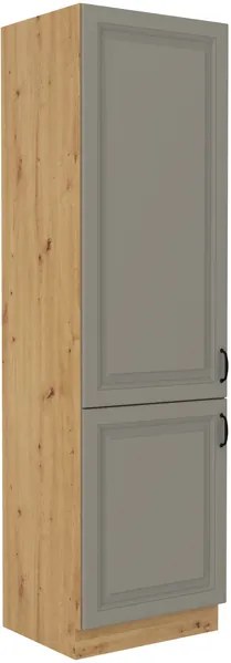 Kuchyňská skříňka Stilo 60 DK-210 2F korpus dub artisan, dvířka světle šedá CLAY