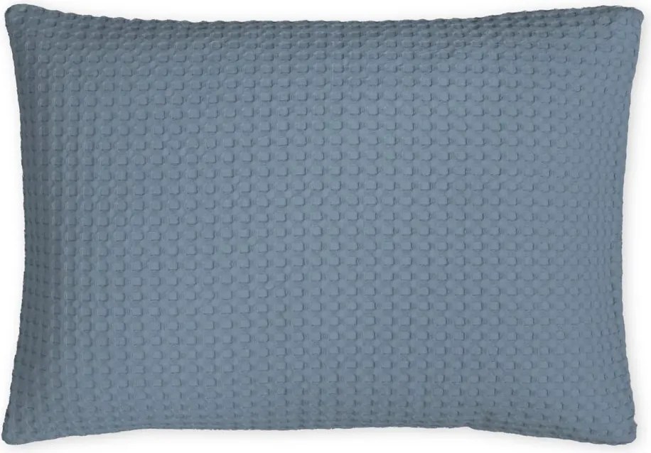 Vandyck Luxusní povlak na polštář Home Piqué waffle 40x55cm Faded denim
