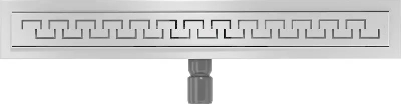 Mexen Flat nerezový sprchový žlab 50 cm vzor M15, 1024050-15