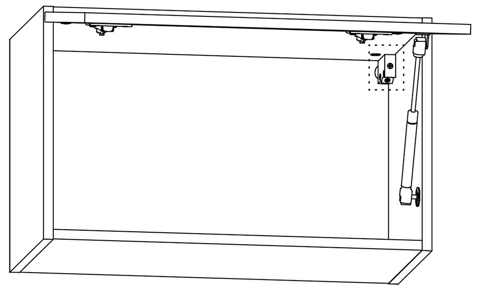 LANGEN bu | horní skříňka G60KN | s úchytem | béžová