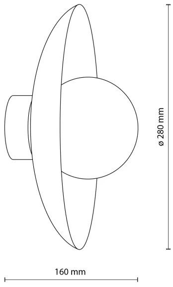 Nástěnné svítidlo SLATE 1xG9/8W/230V pr. 28 cm béžová