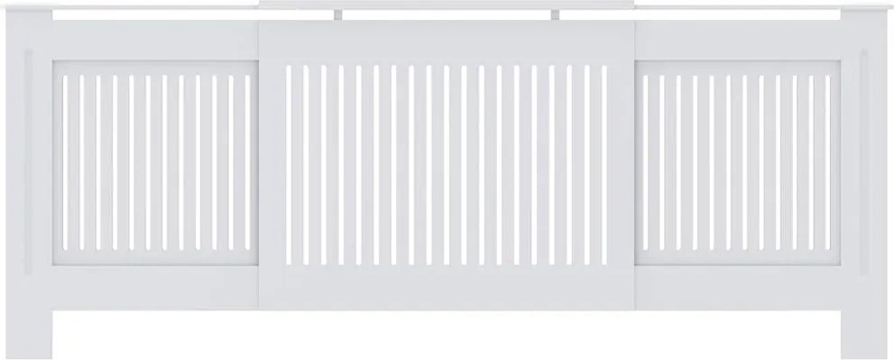 Kryt radiátoru 2 ks Bílá 205 x 20,5 x 81,5 cm Kompozitní dřevo 3403237