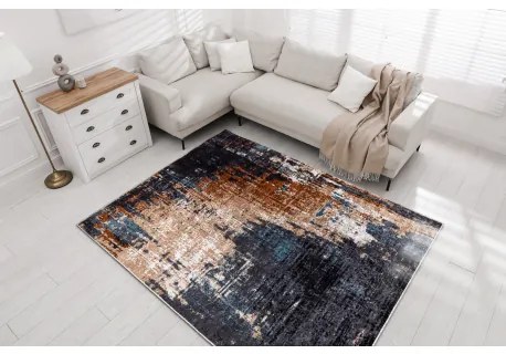 MIRO 51454.802 mycí kobereček Abstrakce protiskluz modrý / béžový velikost 160x220 cm | krásné koberce cz