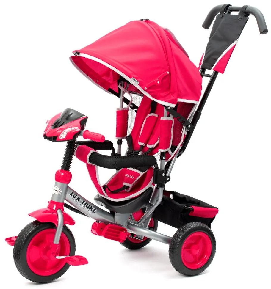 Dětská tříkolka s LED světly Baby Mix Lux Trike růžová