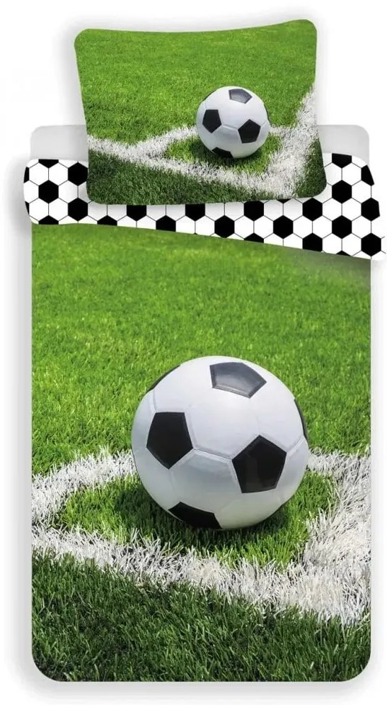 Javoli Dětské bavlněné povlečení Fotbal rohový kop 140×200cm, 70×90 cm