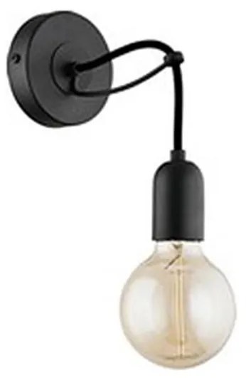 TK LIGHTING Nástěnné svítidlo - QUALLE 2360, 230V/15W/1xE27, černá