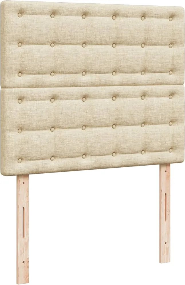 Box spring postel s matrací krémová 120x200 cm textil 3292774