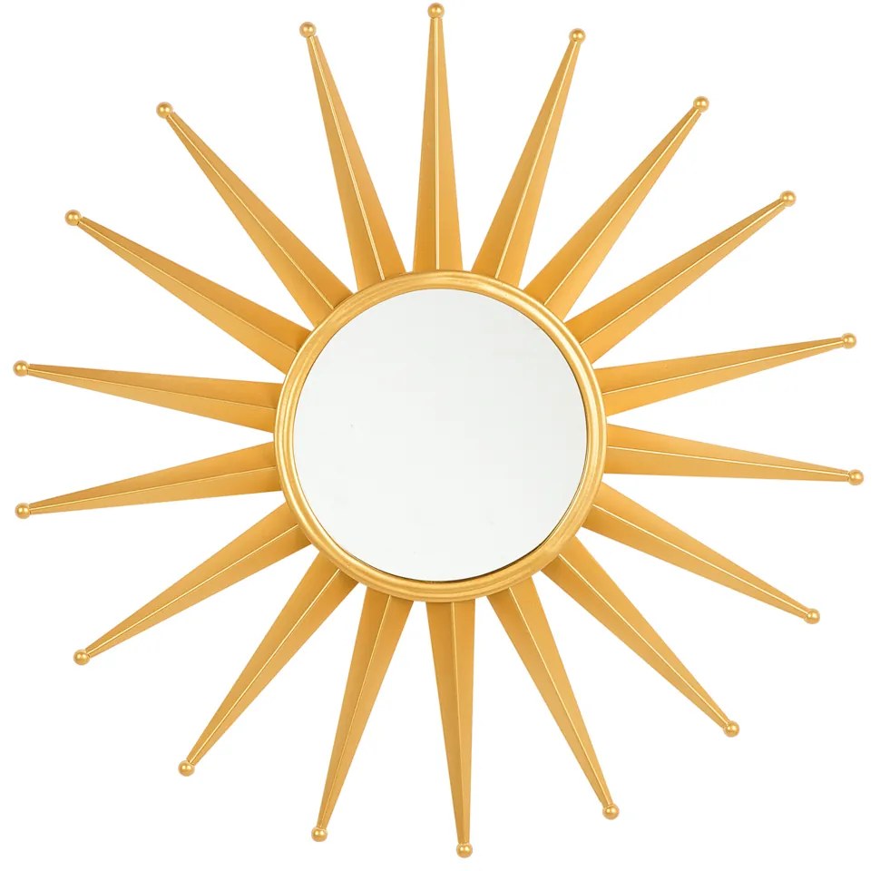 Nástěnné zrcadlo zlaté ø60 cm PERELLI