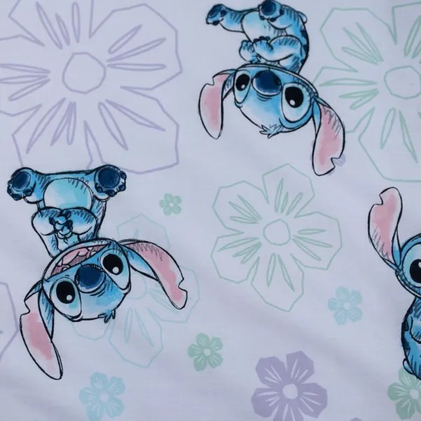 Jerry Fabrics Povlečení do postýlky Lilo and Stitch Ohana White baby 100x135, 40x60 cm