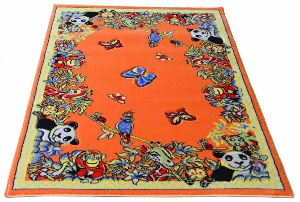 Dětský koberec Zoo oranžový, Velikosti 200x300cm