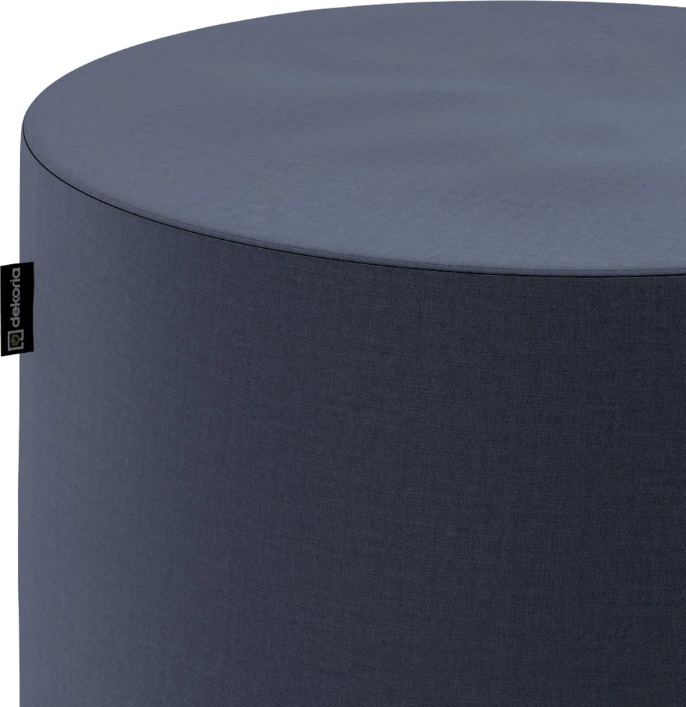 Sedák Barrel- válec pevný barva tmavě modrá látka sametová