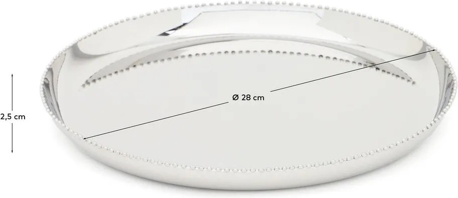 Tác z nerezové oceli ø 28 cm Nirela – Kave Home