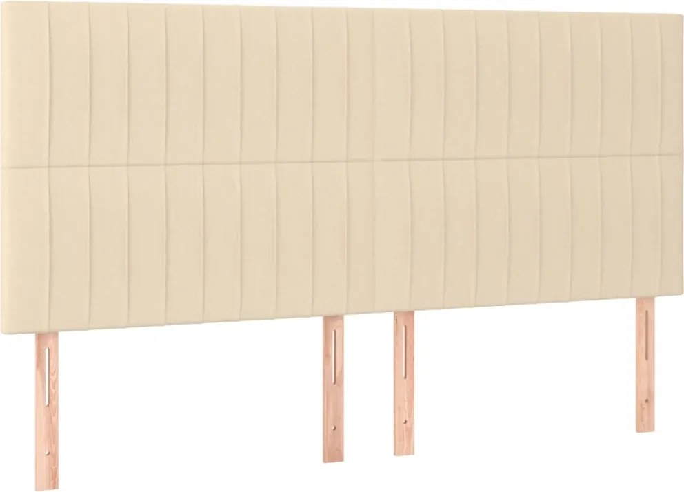 Box spring postel s matrací krémová 180x200 cm textil 3136778
