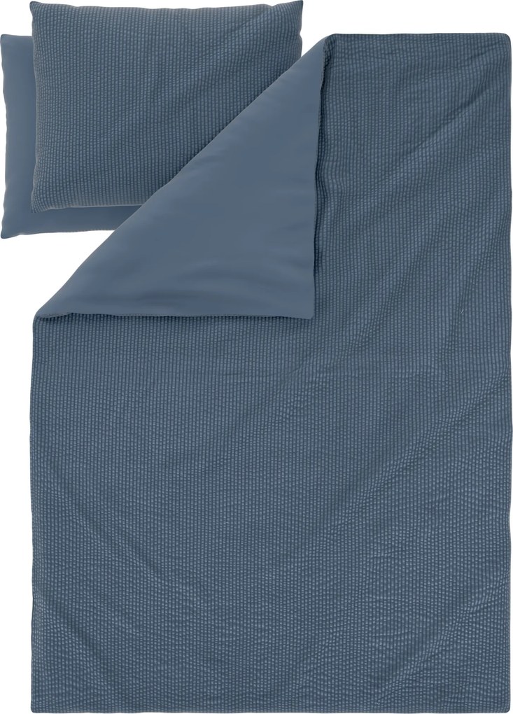 Livarno® Krepové ložní povlečení, 240 x 220 cm, 70 x 90 cm (modrá)