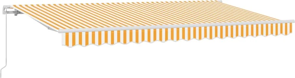 Stahovací markýza Žlutá 400 x 200 cm textil 3329789