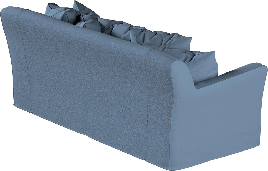 Potah na pohovku IKEA Tomelilla rozkládací barva modrá látka pletený vzor