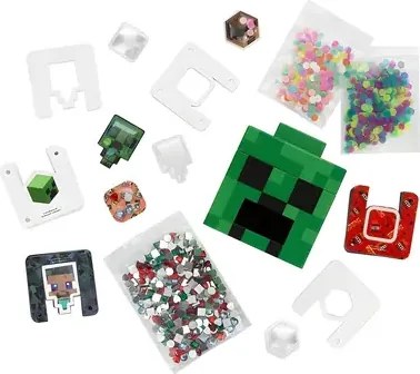 PALADONE Sada na výrobu samolepek Minecraft 3D Creeper / Licenční krea