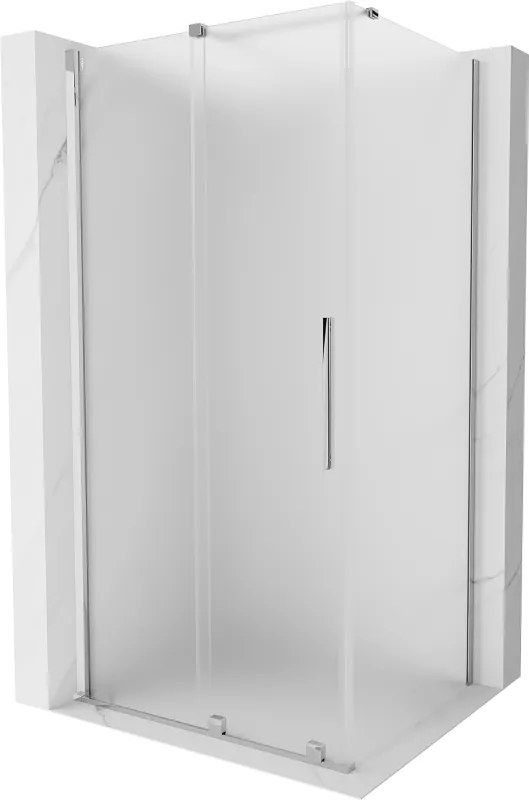 Mexen Velar, sprchový kout s posuvnými dveřmi 140 x 90 cm, 8mm sklo námraza, chromová, 871-140-090-31-01