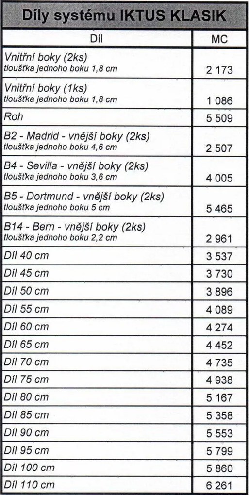 Rohová jídelní lavice BERN B14 český výrobek