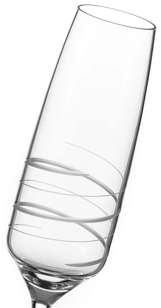Diamante broušené sklenice na šampaňské Twist 170 ml 1KS