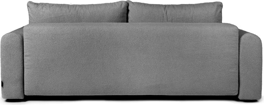 Šedá rozkládací/s úložným prostorem pohovka z textilie bouclé 247 cm Quinoa - II. jakost – Bonami Selection