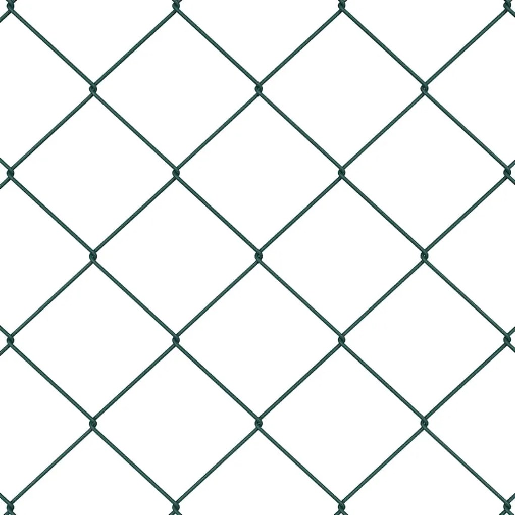 Zábradlí s betonovým základem 10 x 1,4 m Ocel potažená PVC 3351239