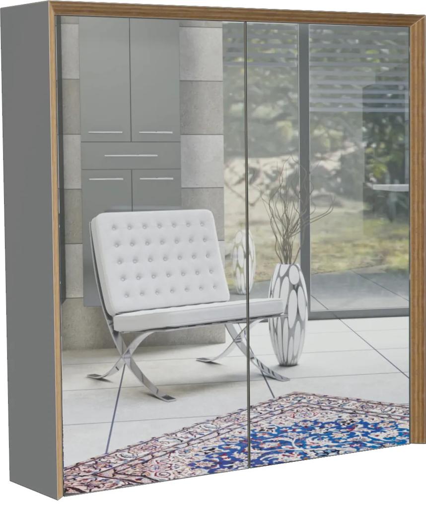 Intedoor OMP ZS LED zrcadlová skřínka 60x72cm OMP ZS 60 Barva: 0733AP Hygienic White Mat