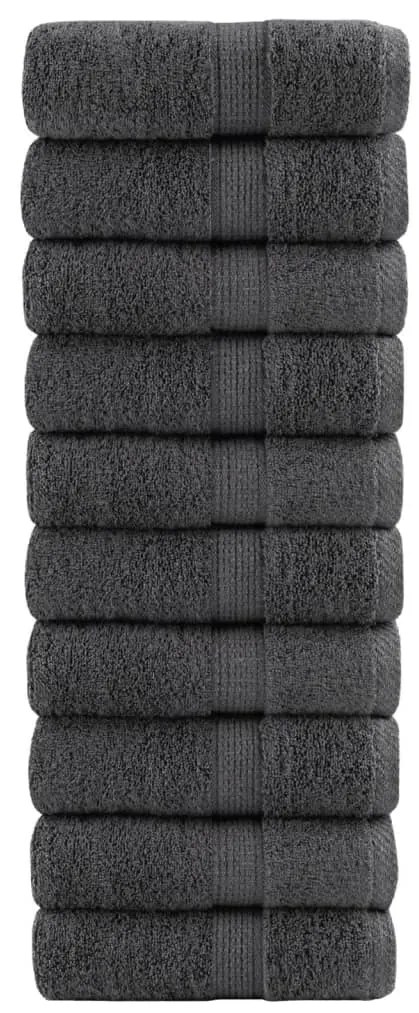 Prémiové mycí utěrky SOLUND 10 ks antracitové 30x30 cm 600 g/m² 137150
