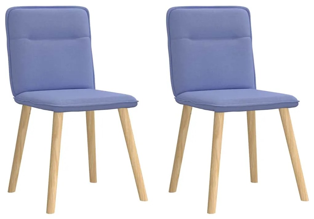 Jídelní židle 2 ks černé textil