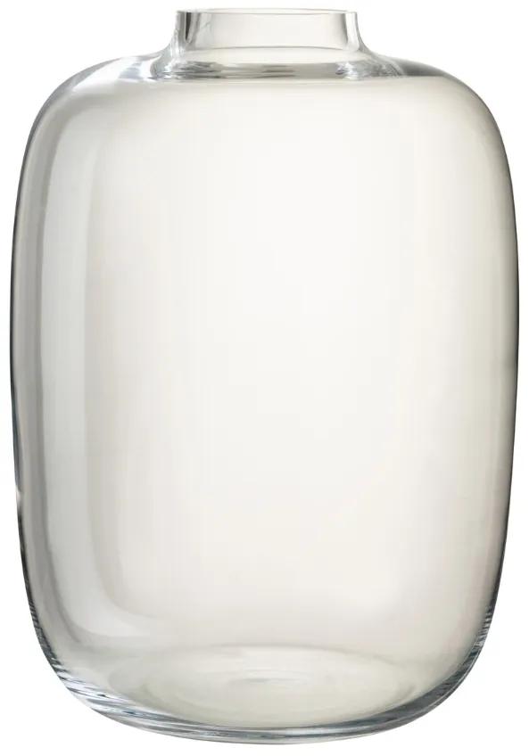 Čirá skleněná váza J-Line Clot 32,5 cm