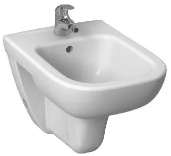 Jika Deep - Závěsný bidet, otvor pro baterii, s postranními otvory, bílá H8306120003041