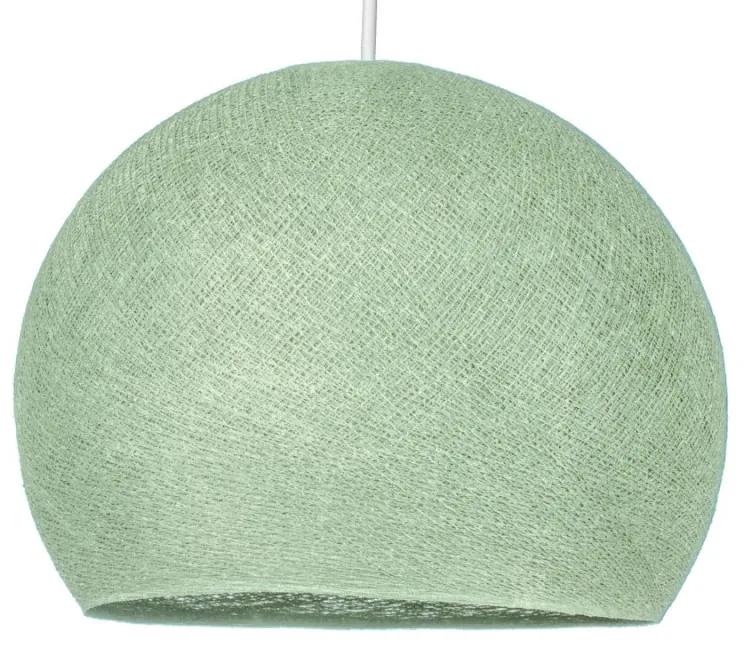 creative cables Stínidlo tvaru kupole z polyesterového vlákna - 100% vyrobené ručně Barva komponentu: Zelená, Velikost ⌀: M - 35cm