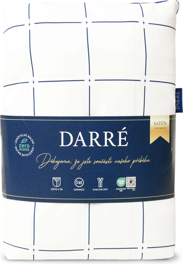 Saténové povlečení Royal Dream - dark blue Velikost: 140 x 220 + 70 x 90