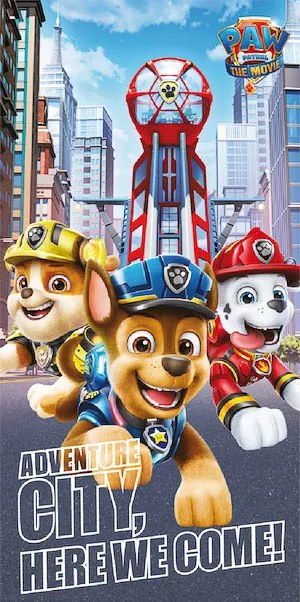 Osuška PAW PATROL II licenční tisk Velikost: 70x140 cm