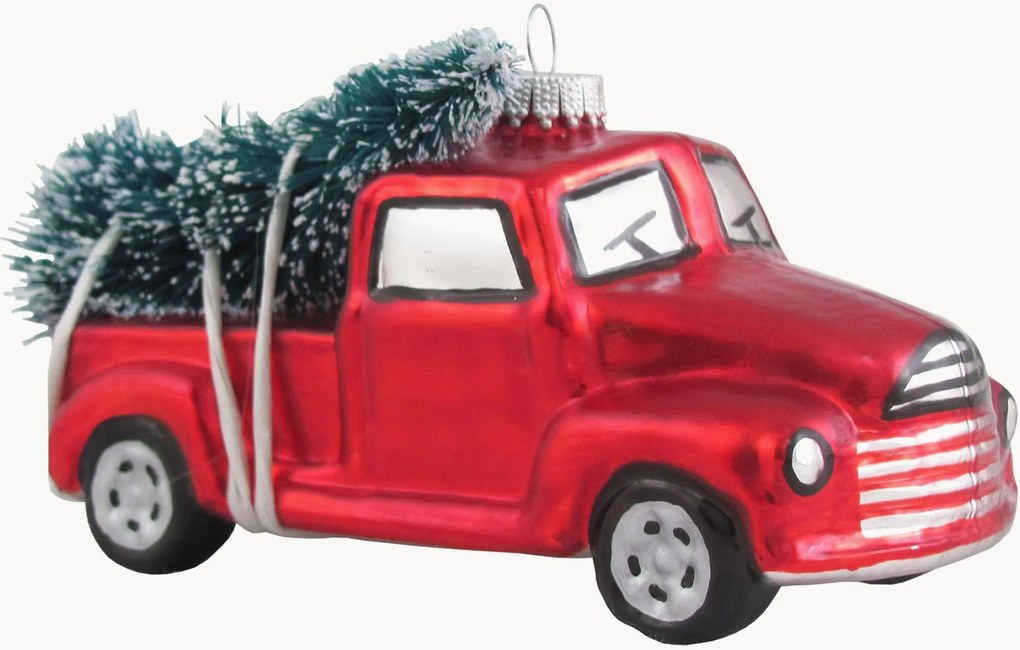 Ručně malovaná vánoční ozdoba Vintage Pick-up Truck